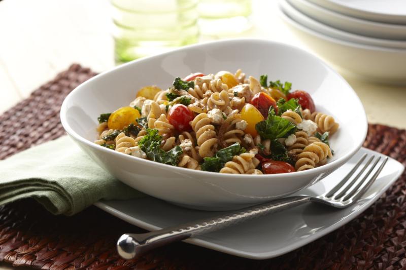 Warm Tomato and Kale Pasta Recipe | Mazola®